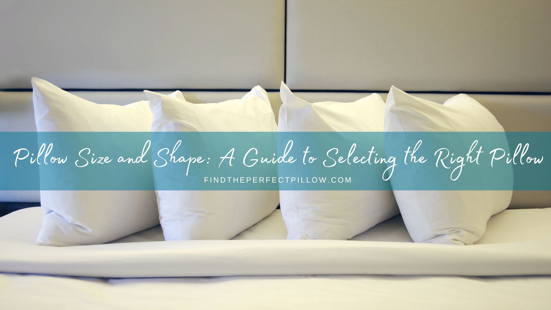 Pillow Size and Shape: A Guide to Selecting the Right Pillow | Find the ...